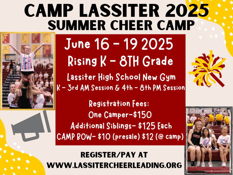 CAMP LASSITER – LASSITER TROJAN CHEERLEADING